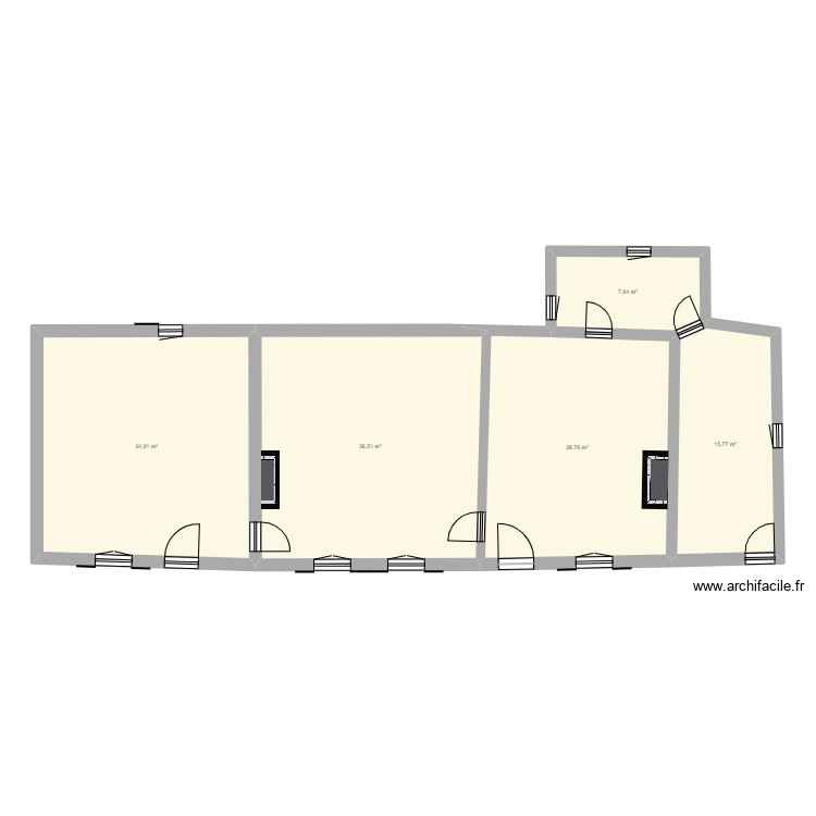 FERME - Plan 5 pièces 124 m2 dessiné par FERME SAINT BEN