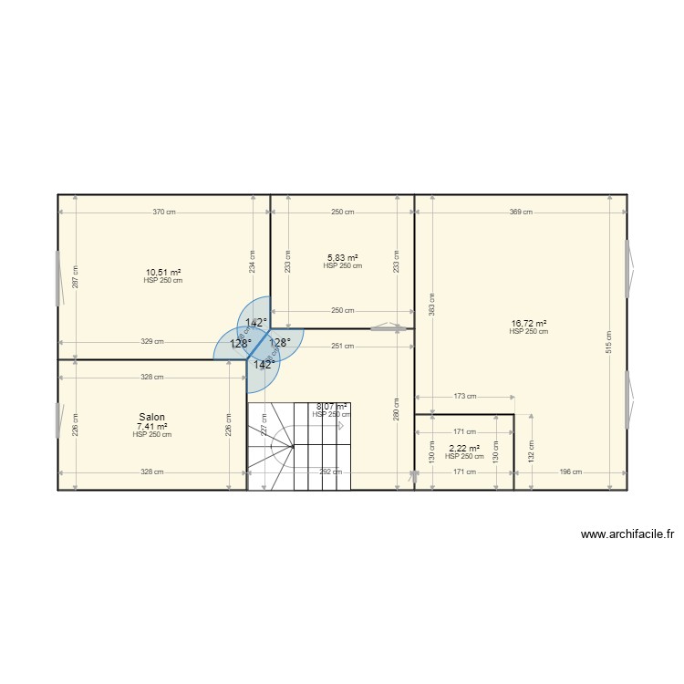 ecole ideale - Plan 6 pièces 51 m2 dessiné par ghorfawi