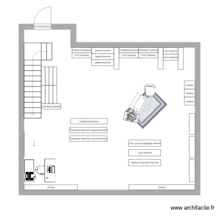 Plan – La suite magasin – Par Naomie Ashley ️ | ArchiFacile