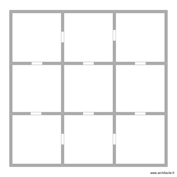 Jeu - Plan 9 pièces 180 m2 dessiné par younfay