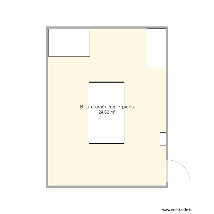 Billard américain 7 pieds - Plan dessiné par ps...