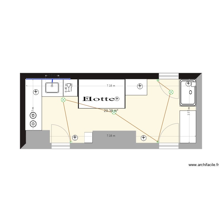 Plan plonge électrique - Plan dessiné par camillia42