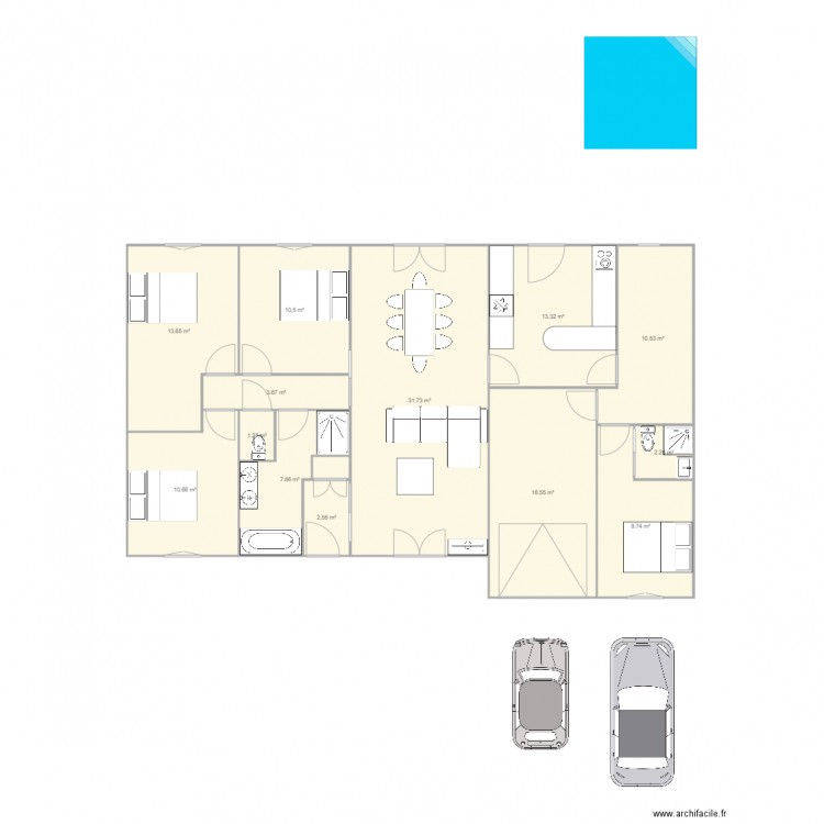 plan mm modif wc - Plan dessiné par jm...