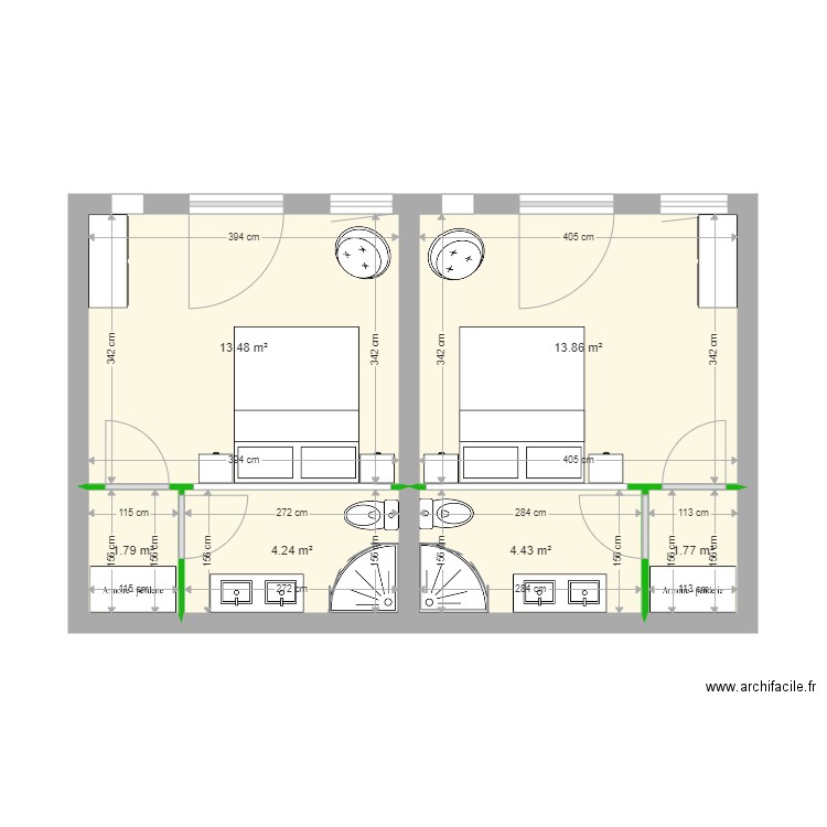 BnB V1 - Plan dessiné par MCOT