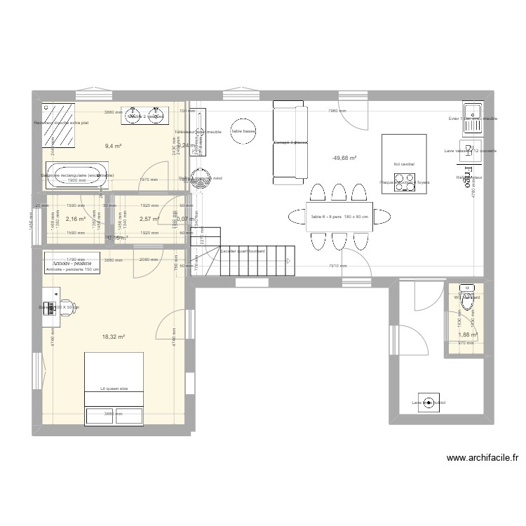 Maison Christiane - Plan dessiné par MBLG
