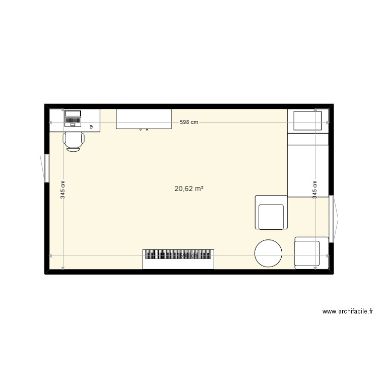 ma maison - Plan dessiné par Rafcat