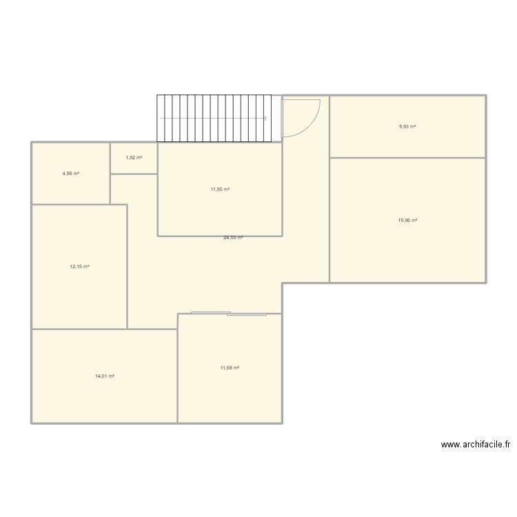 plan F3 - Plan 9 pièces 111 m2 dessiné par haninesattafi