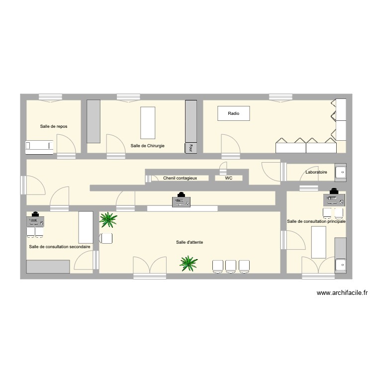 Plan – Clinique – Par LOLO5105 ️ | ArchiFacile