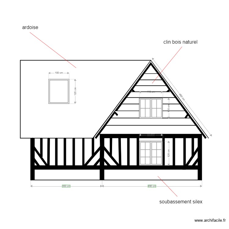 pignon ouest - Plan 26 pièces 12 m2 dessiné par theomalo