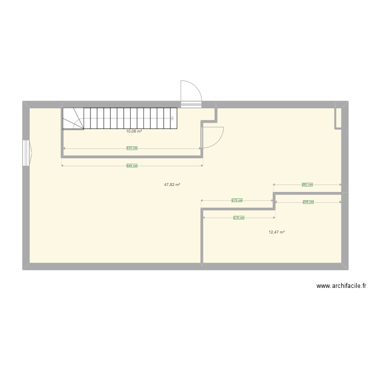APPARTEMENT 2 - Plan 3 pièces 70 m2 dessiné par xavanne