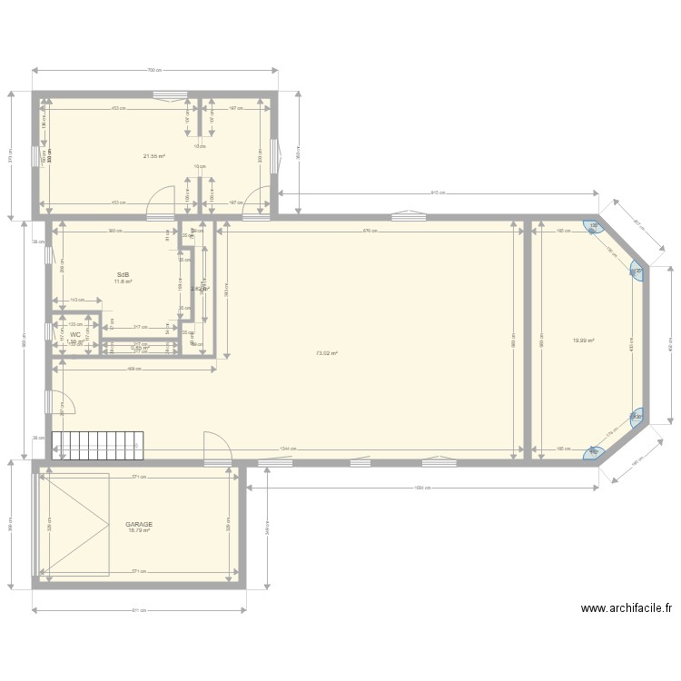 RdC - Plan dessiné par APH