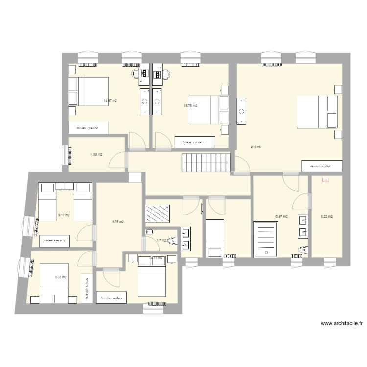 plan st pierre ETAGE - Plan dessiné par maitedelastre