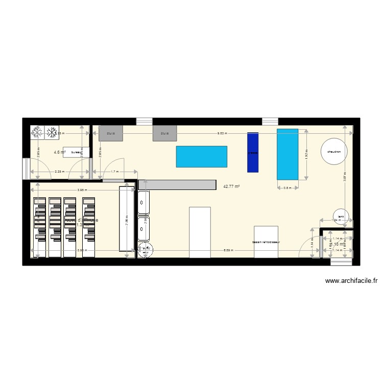 Plan – fromagerie – Par waqete ️ | ArchiFacile