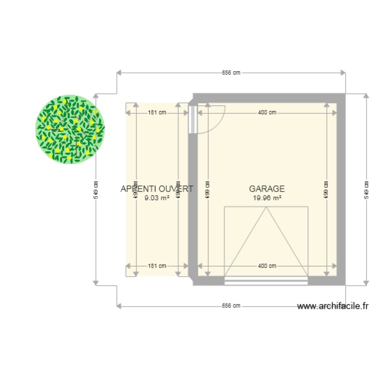 GARAGE ET APPENTI - Plan dessiné par maxetemilie