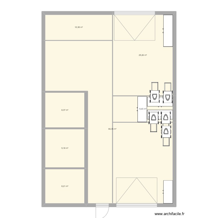 atelier - Plan dessiné par valack