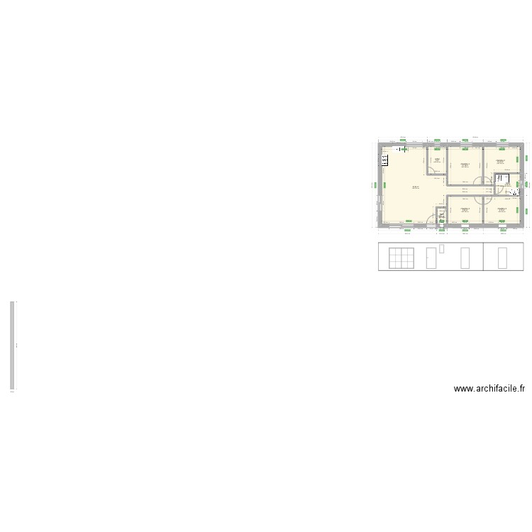 tozza alta - Plan 8 pièces 99 m2 dessiné par nath2A