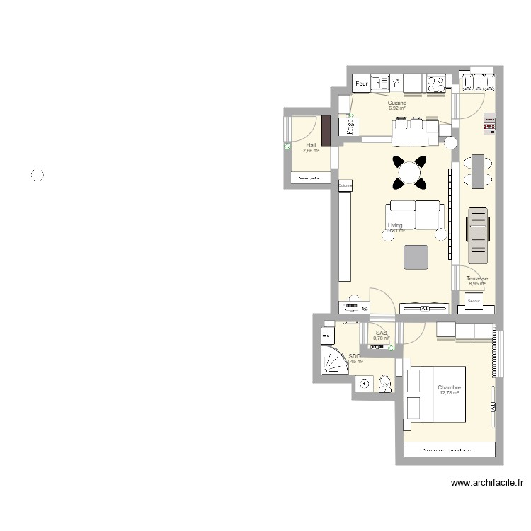Auderghem projeté 2 - Plan dessiné par Aur?lie Van Gucht