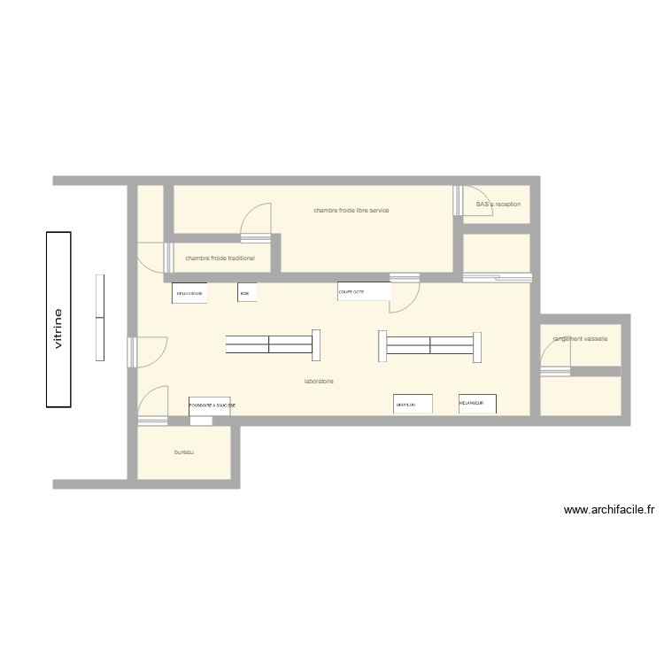 plan du laboratoire - Plan dessiné par alexisprigent