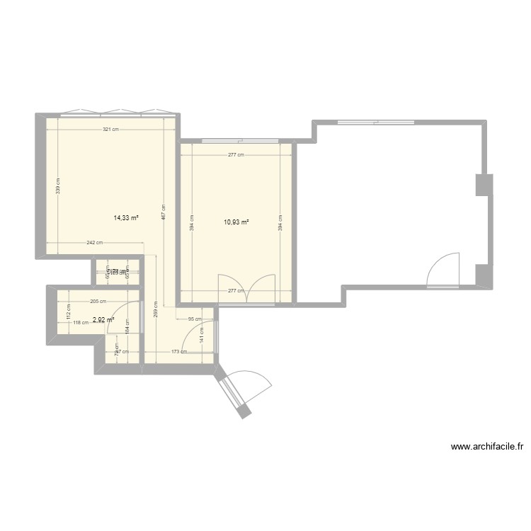 Plan des locaux - Plan dessiné par SCHARLET