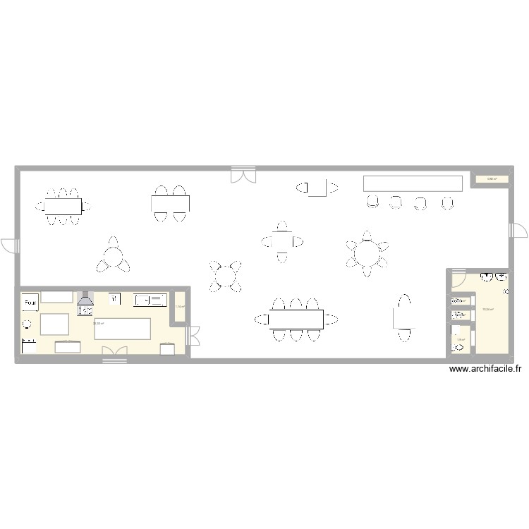 restaurant - Plan dessiné par axelleb1