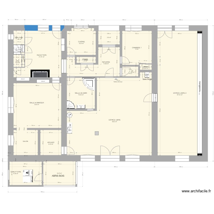 maison V61 - Plan dessiné par VAUTRIN