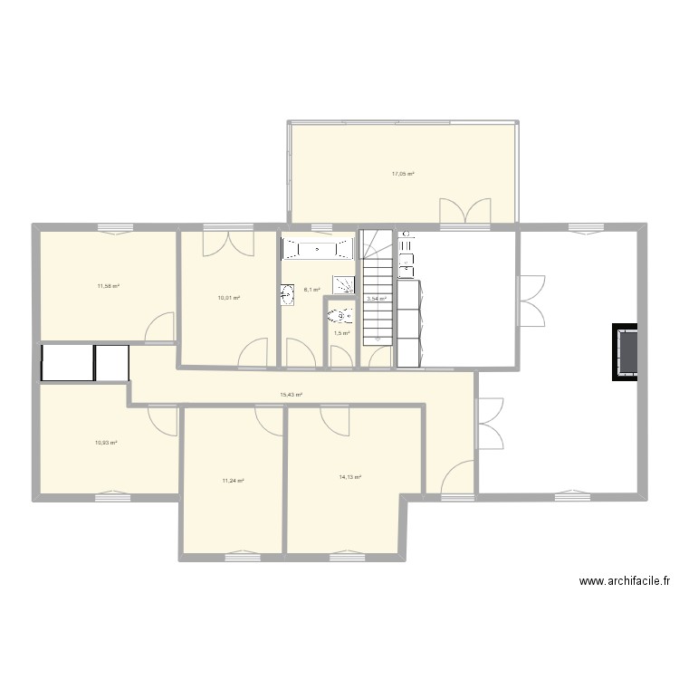 MSG - Plan 10 pièces 102 m2 dessiné par PlanMSG