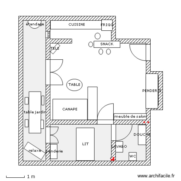 Plan – AMENAGEMENT INTERIEUR – Par patrick1243 ️ | ArchiFacile