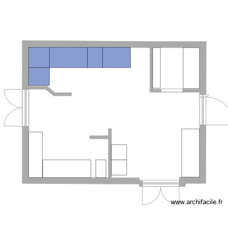 refectoire - Plan dessiné par lolfred