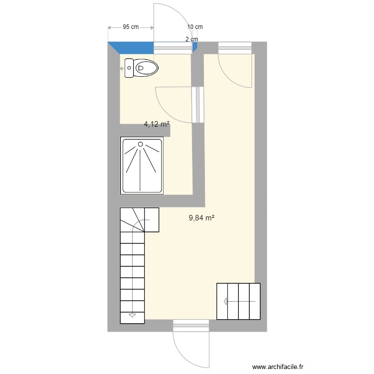Plan – douche loin – Par maximad ️ | ArchiFacile