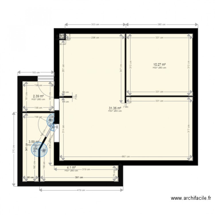 Plan RDC - Plan dessiné par jahfab42