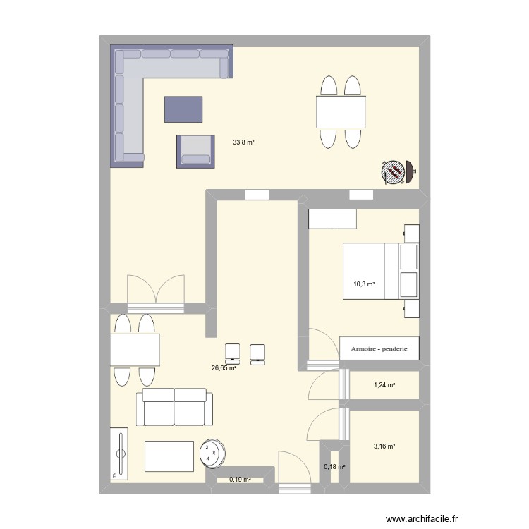 house - Plan 7 pièces 76 m2 dessiné par boawz