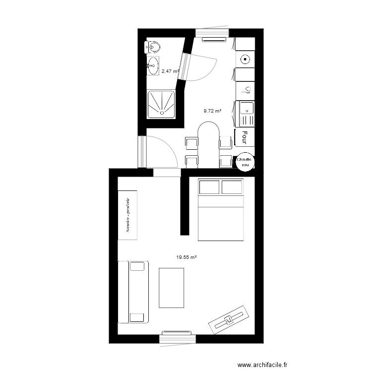 studio - Plan dessiné par fidji88