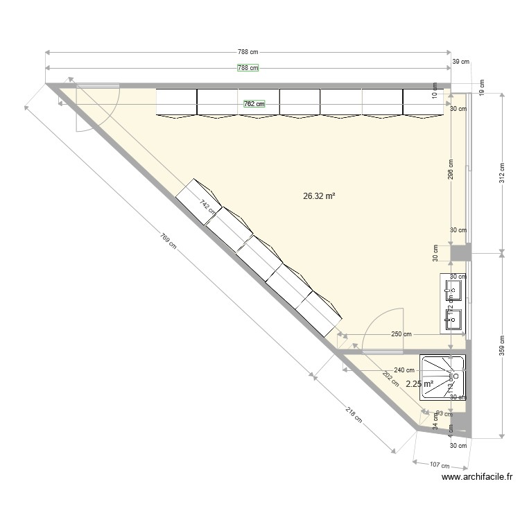 Plan – vestiaire – Par jeje43 ️ | ArchiFacile