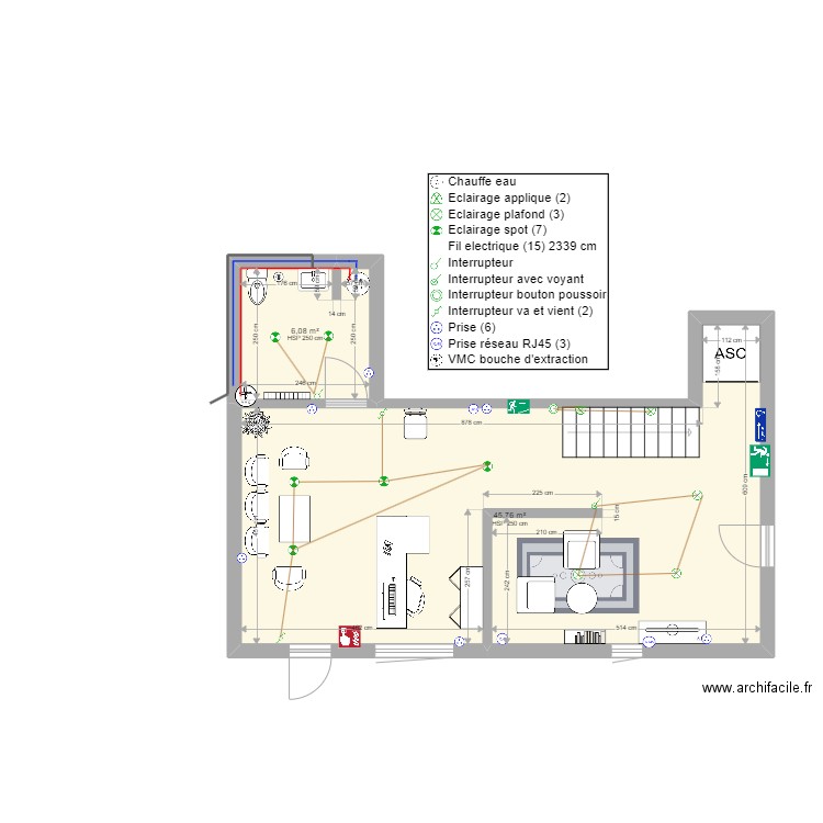 Plan RDC CCAS - Plan dessiné par ESBTSESF