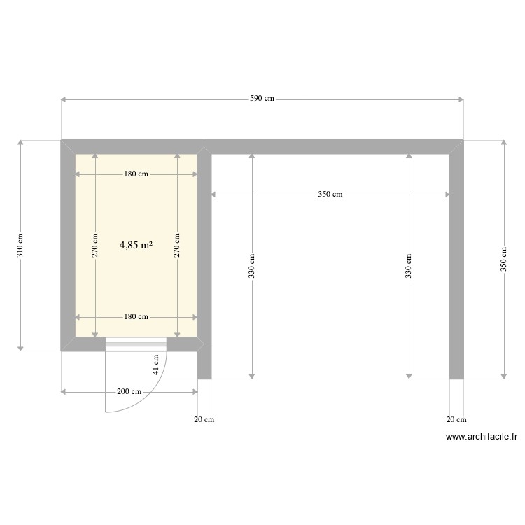 Plan – Cabanon Pieux – Par Jordy66 ️ | ArchiFacile