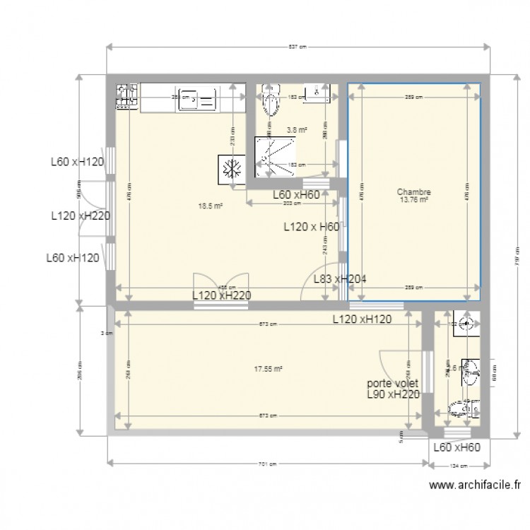 F2 rez de jardin FINAL 2 - Plan dessiné par MISSKHLOE
