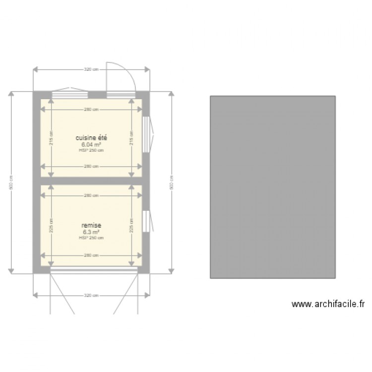 remise ext - Plan dessiné par alain eric