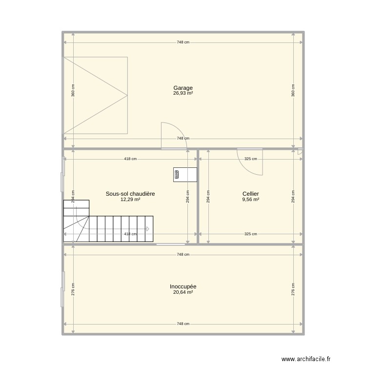 Plan – sous sol – Par TakTok ️ | ArchiFacile