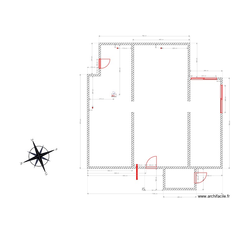 Plan Maçonnerie - Plan dessiné par 360ski