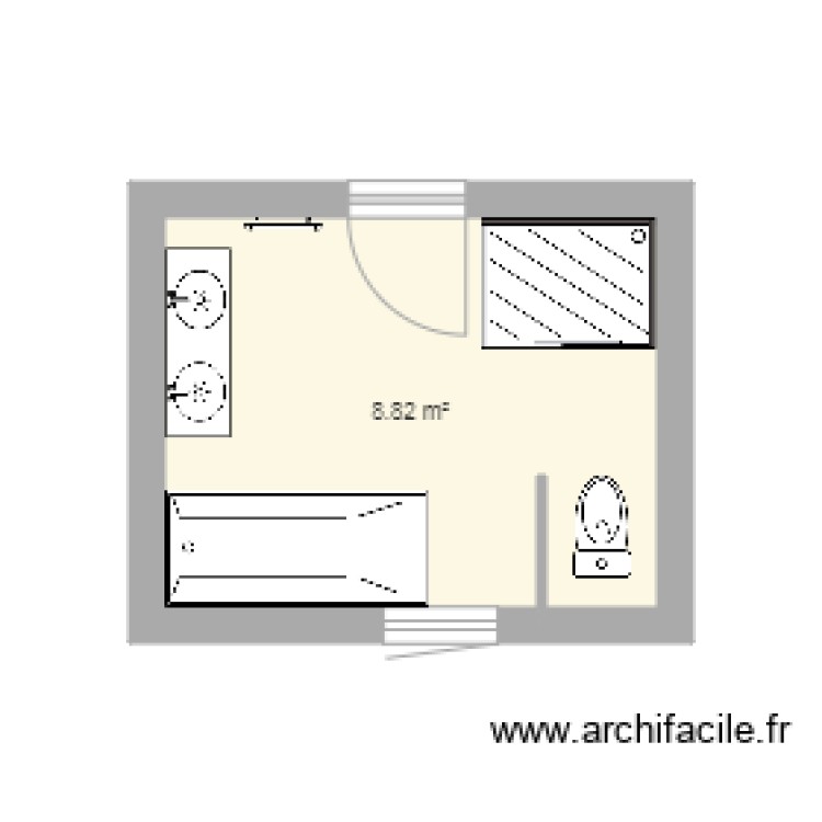 SDB - Plan dessiné par Waridhouk62