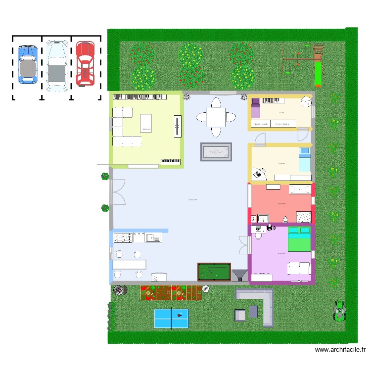 Maison mer - Plan dessiné par fannyfannytrousse