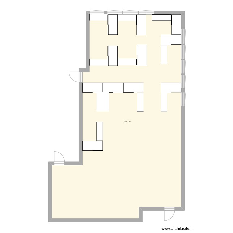 open space - Plan dessiné par AlexSAF