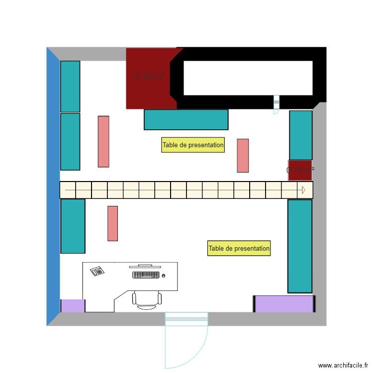 magasin - Plan dessiné par fionadistef