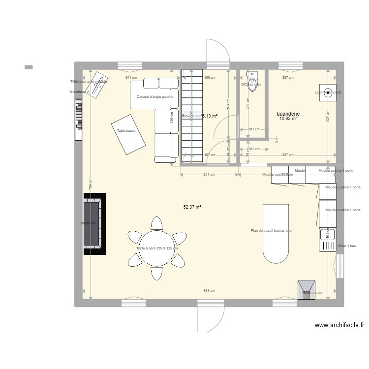 Plan – plan rdc – Par choupiecaro ️ | ArchiFacile