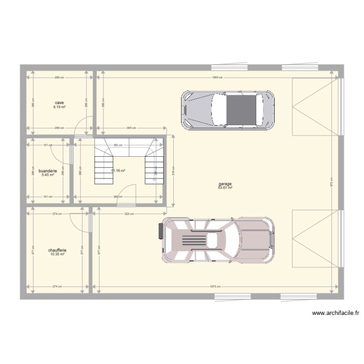 sous sol - Plan dessiné par marine25570