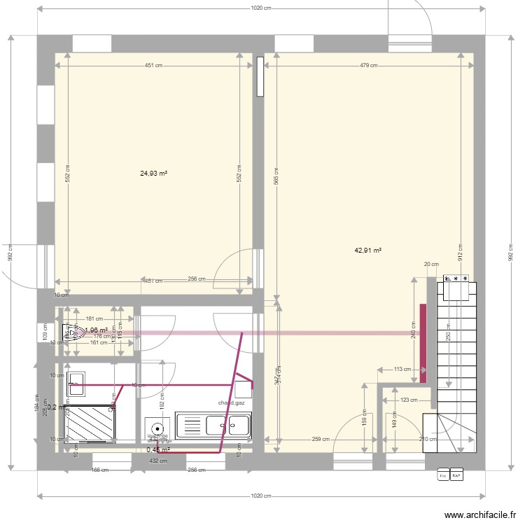 plan sous sol 2 - Plan dessiné par kr007
