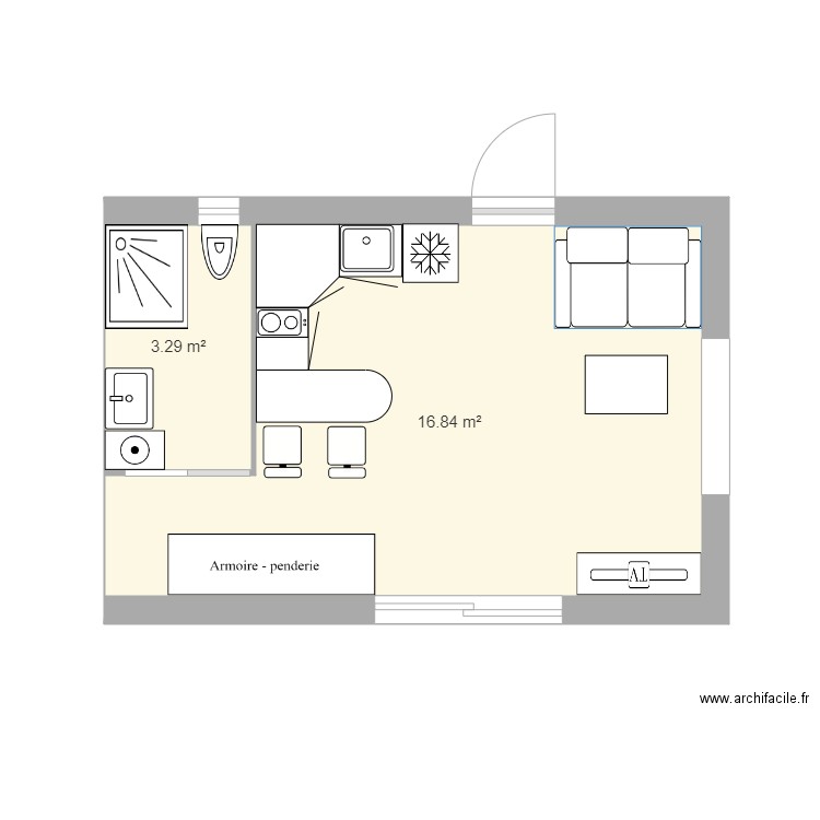 Studio - Plan dessiné par missdune