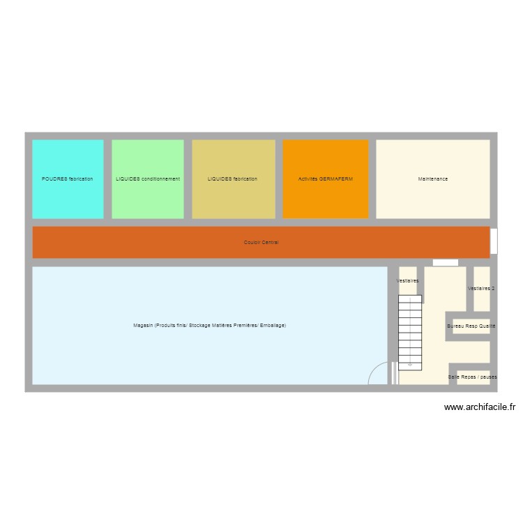 Plan usine - Plan dessiné par camiorg