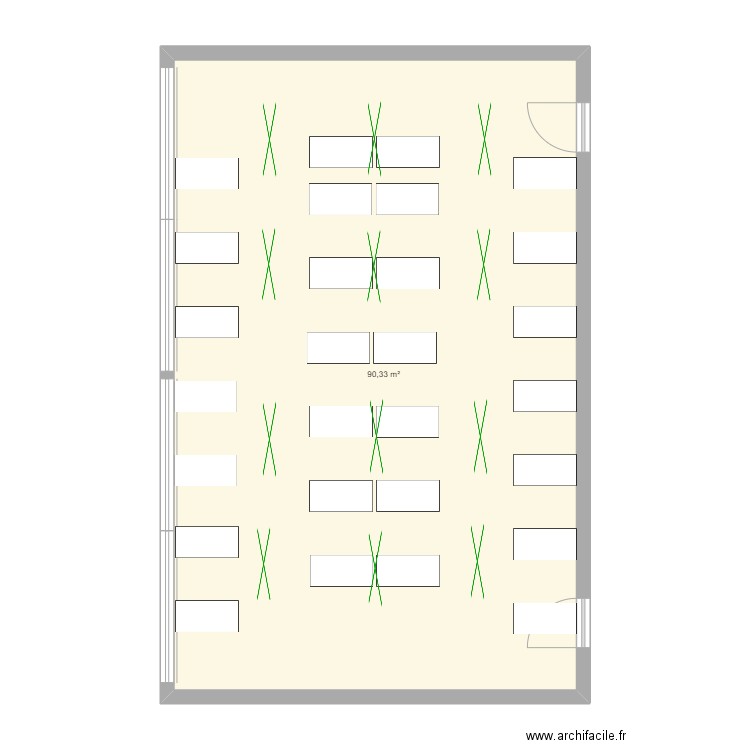 Amphi - Plan dessiné par Itake