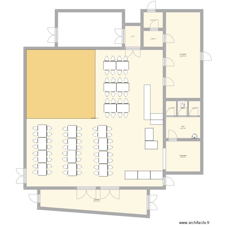 Plan – Salle – Par stabe ️ | ArchiFacile